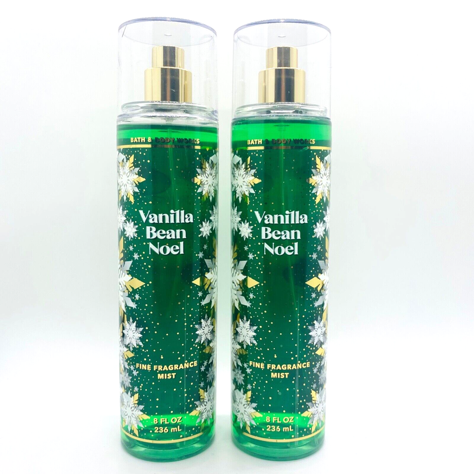 2-Pack Bath & Body Works Vanilla Bean Noel Fine Fragrance Mist Spray 8 ...