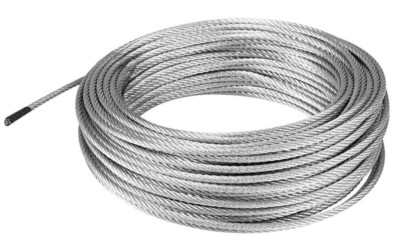 100' Galvanized Steel WIRE ROPE 3mm Marine Aircraft Grade holding over ...