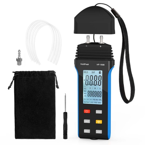 Digital Manometer Test Dual Port Differential Manometer HVAC Gas ...