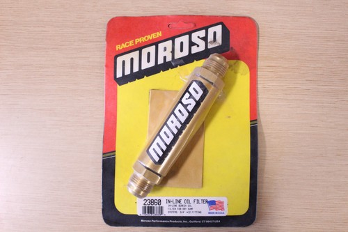 Moroso Inline Screened Oil Filter NEW P/N 23860 | eBay