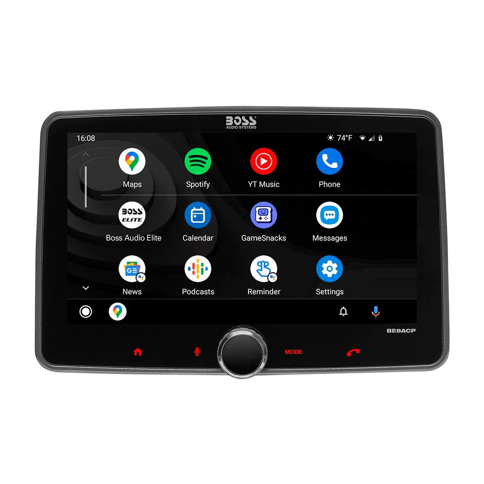 BOSS Audio Systems Elite BE8ACP 1-DIN 8" Car Stereo, Apple CarPlay ...