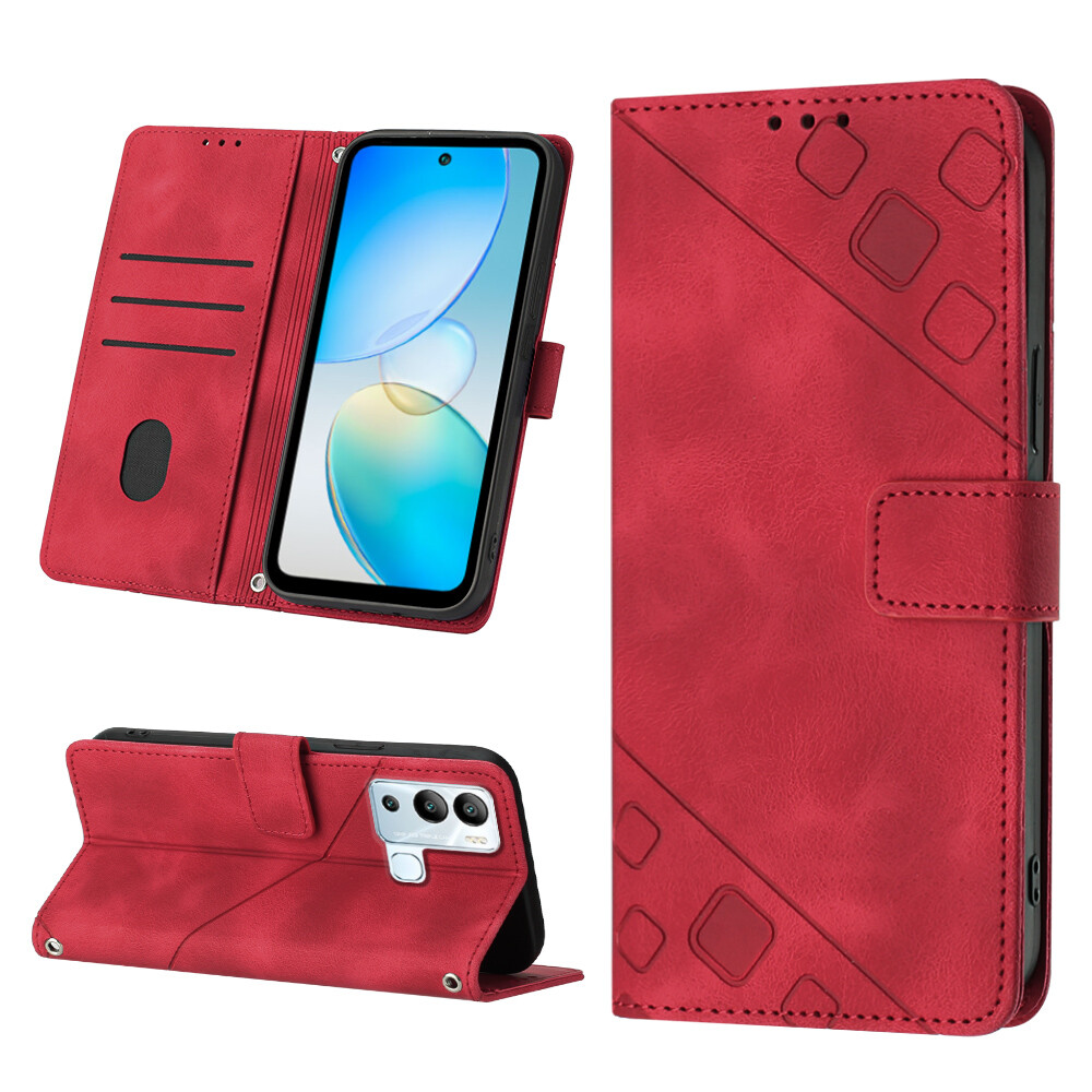 Case For Infinix Hot 12I X665 Leather Protector Phone Flip Cover ...