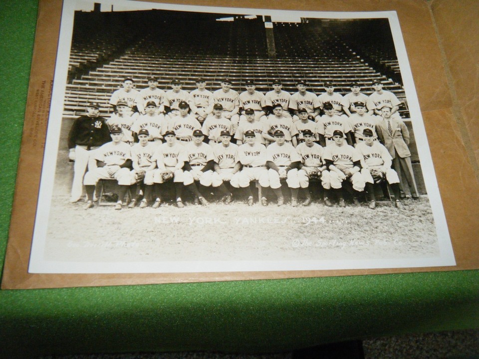 1944 New York Yankees team photo. glossy original. Joe McCarthy | eBay