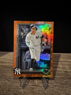 2025 Topps 300 Aaron Judge Spring Training Orange Foilboard 25/25 ...