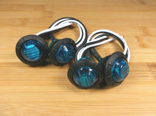 4 BBT 12 volt Marine Grade Waterproof Snap In Blue LED Courtesy Lights ...