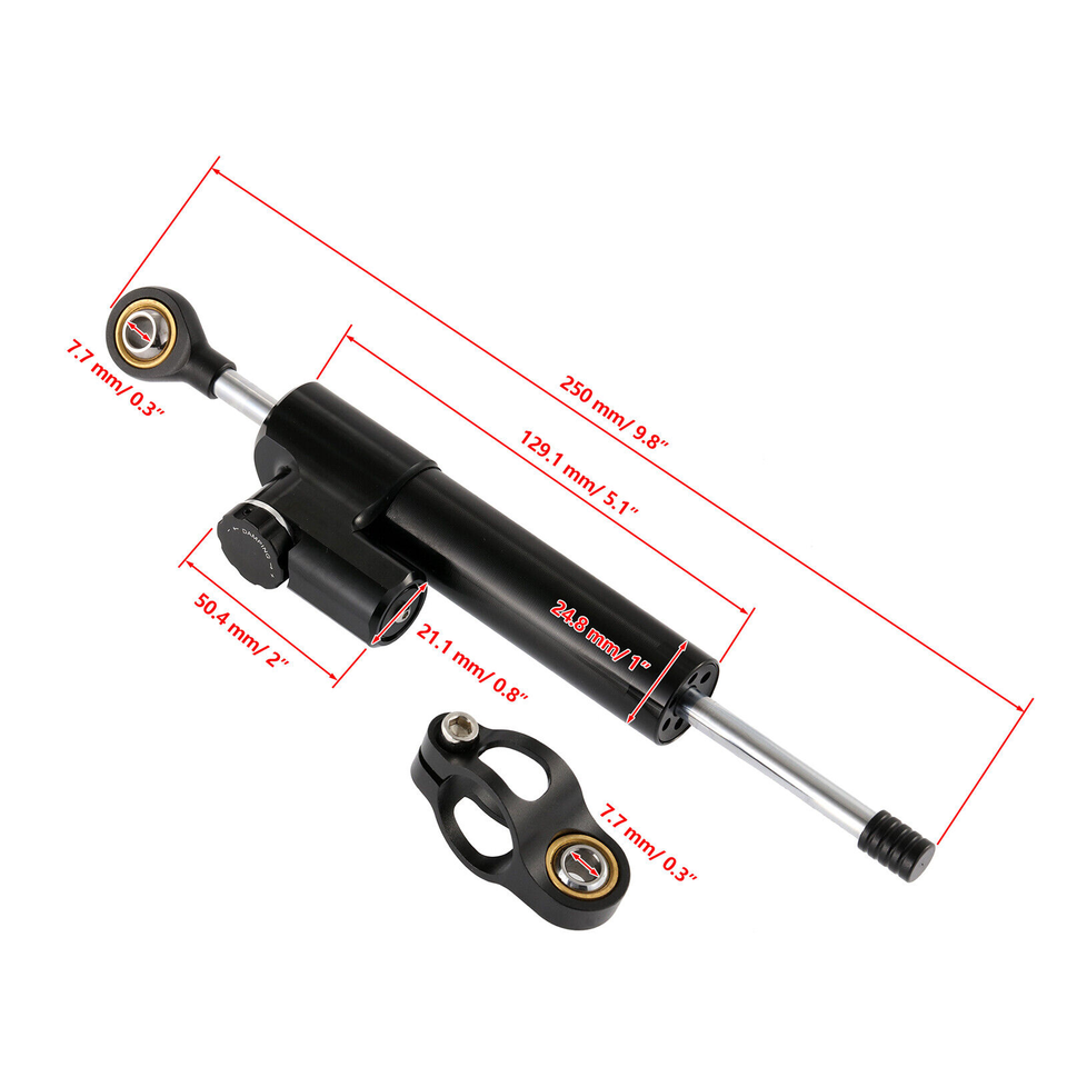 New Steering Damper Stabilizer For Harley Dyna Softail Road King Street ...