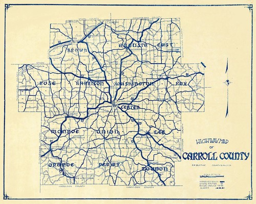 1890s Map of Carroll County Ohio | eBay