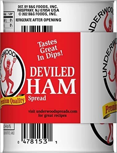 Underwood Deviled Ham Meat Spread Canned Long Life Meat, 4.25 Ounce ...