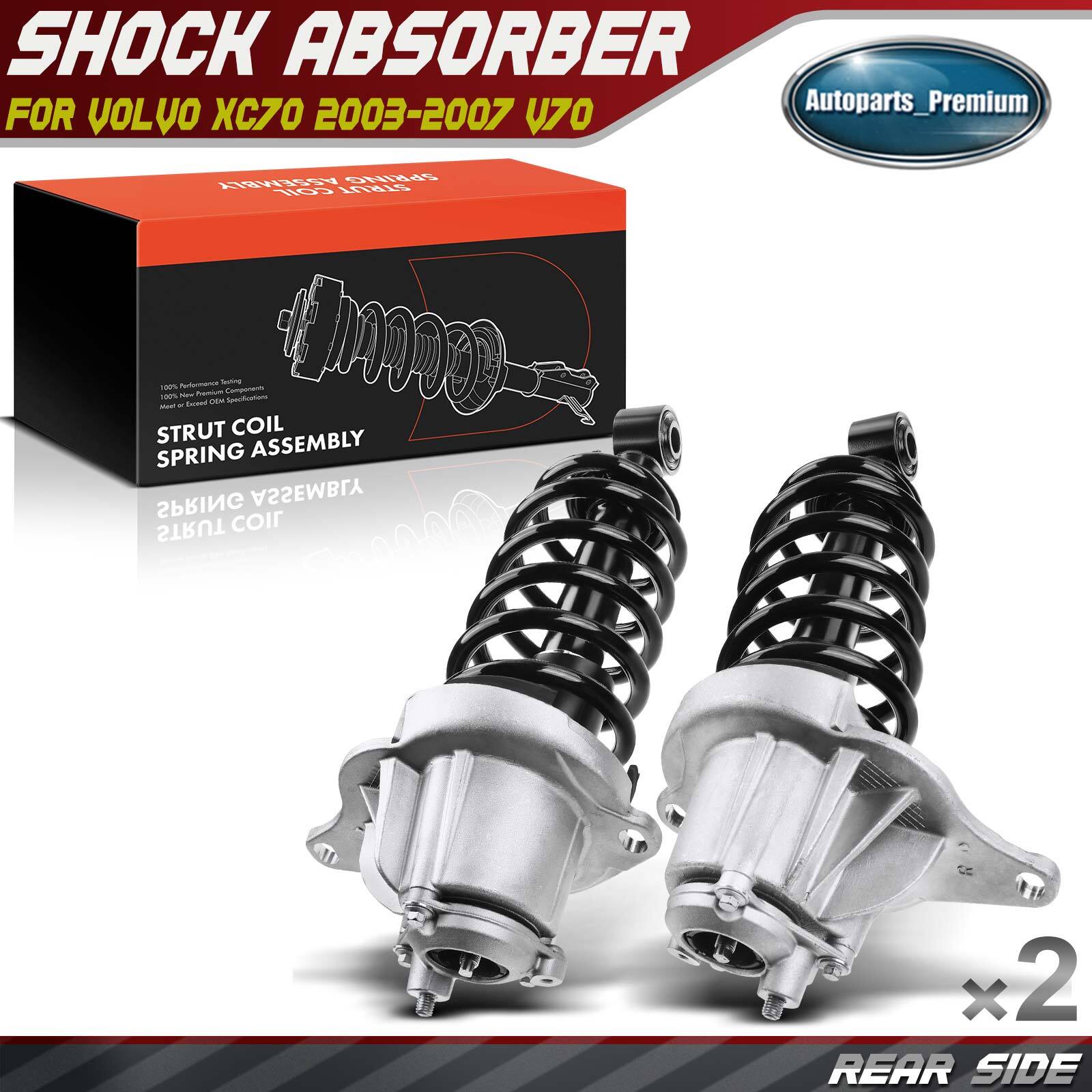 2Pcs Rear Complete Strut & Coil Spring Assembly for Volvo V70 XC70 L5 2 ...