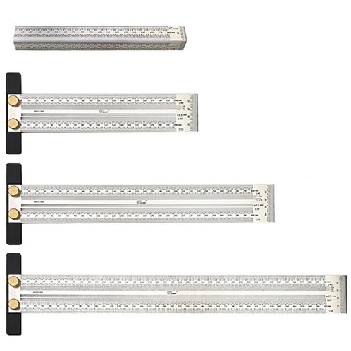 T Type Precision Marking Ruler - Woodworking Scribing Tool - Hole Gauge ...