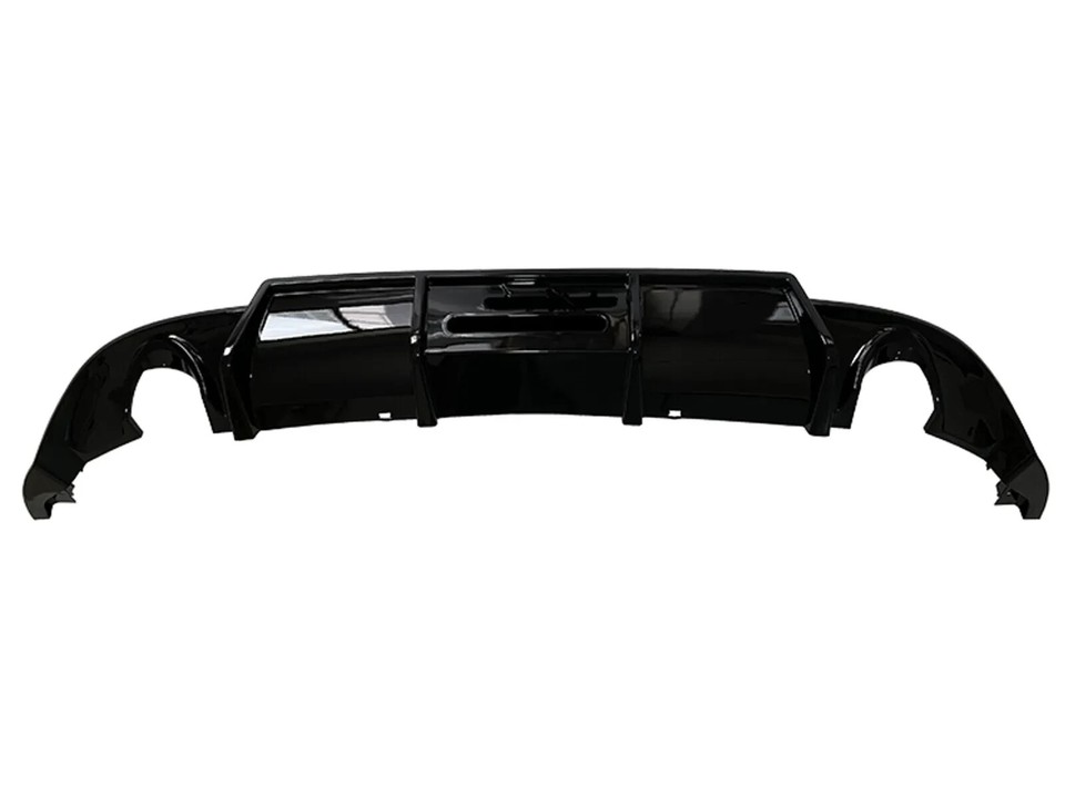 FOR VW GOLF GTD GTI TSI TDI MK7.5 REAR DIFFUSER GLOSS BLACK VALANCE LIP ...