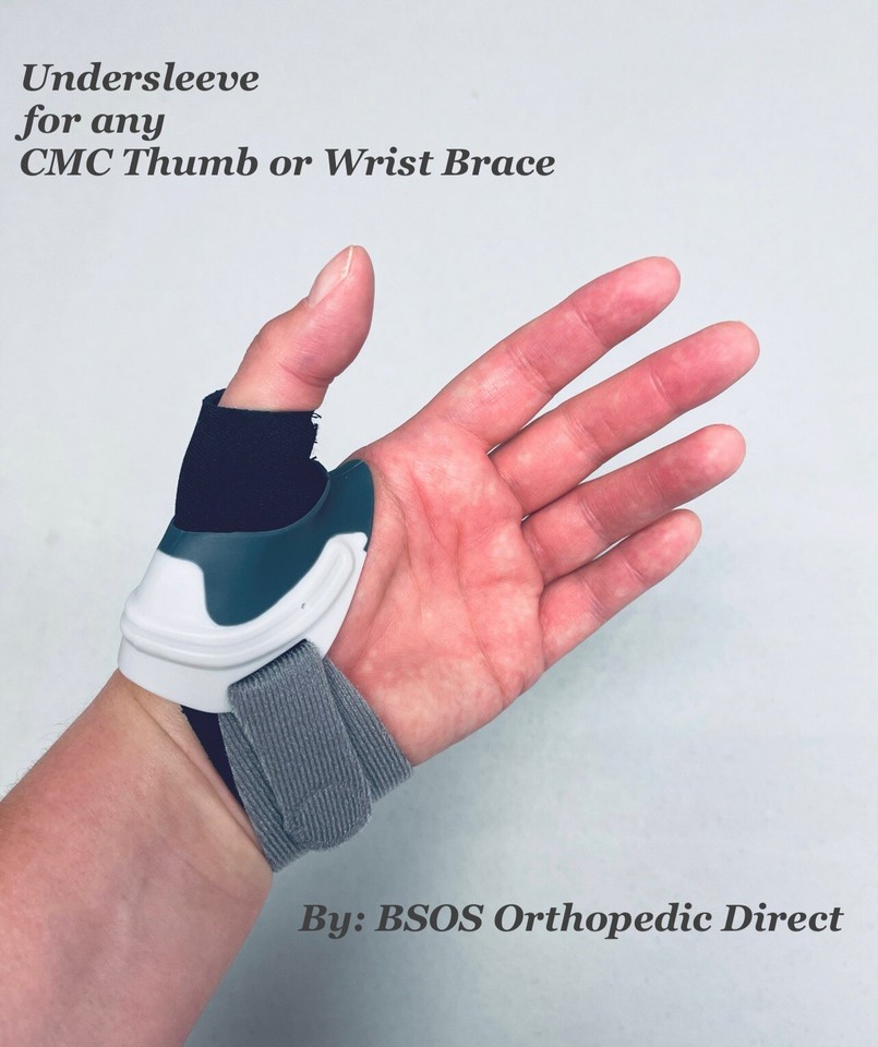 UNDERSLEEVE for CMC Thumb Wrist Brace WHFO- (2) Soft, Lightweight ...