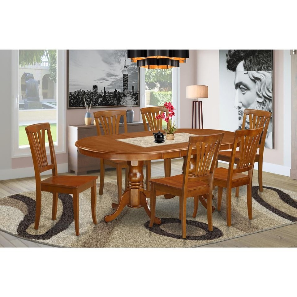 7 Pc Dining room set for 6-Dining Table and 6 Dining Chairs | eBay