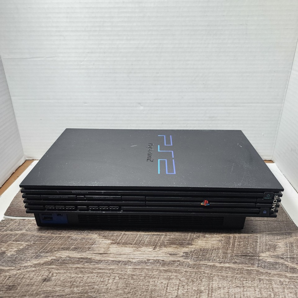 Sony PlayStation 2 Video Game Console Black Model Scph-30001 R ...