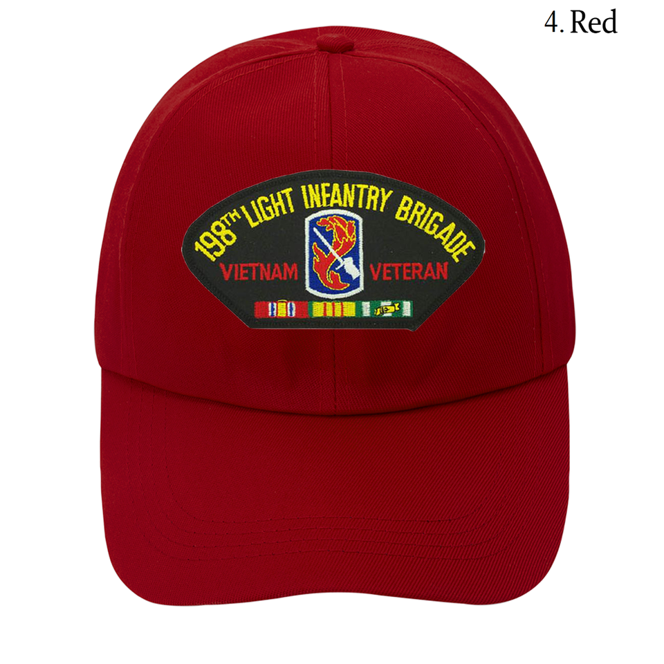 Embroidered Hat 198th Light Infantry Brigade Vietnam Veteran, Veteran ...
