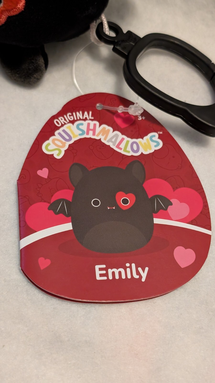 Emily the Bat Valentines Squishmallow Soft Plush w/Clip | eBay