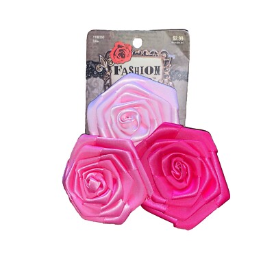 Pink Satin Rose Accessory | eBay