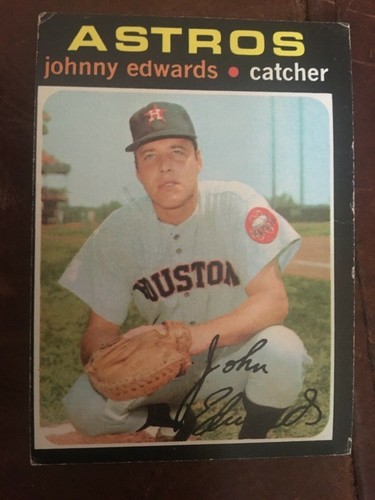 1971 Topps #44 Astros Johnny Edwards Baseball Card | eBay