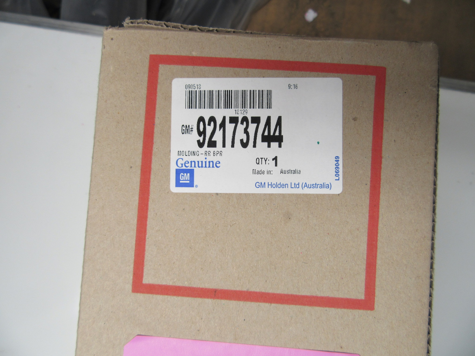 HOLDEN COMMODORE VE SS SV6 WAGON REAR BUMPER BAR INSERT REAR BAR ...