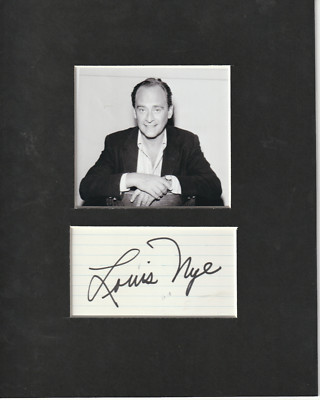Louis Nye signed matted with photo 8x10 frame size COA AP18 | eBay