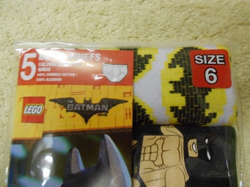 Boys Size 6 Lego Batman Cotton Briefs Underwear 5 Pack Nip 3 Packages ...