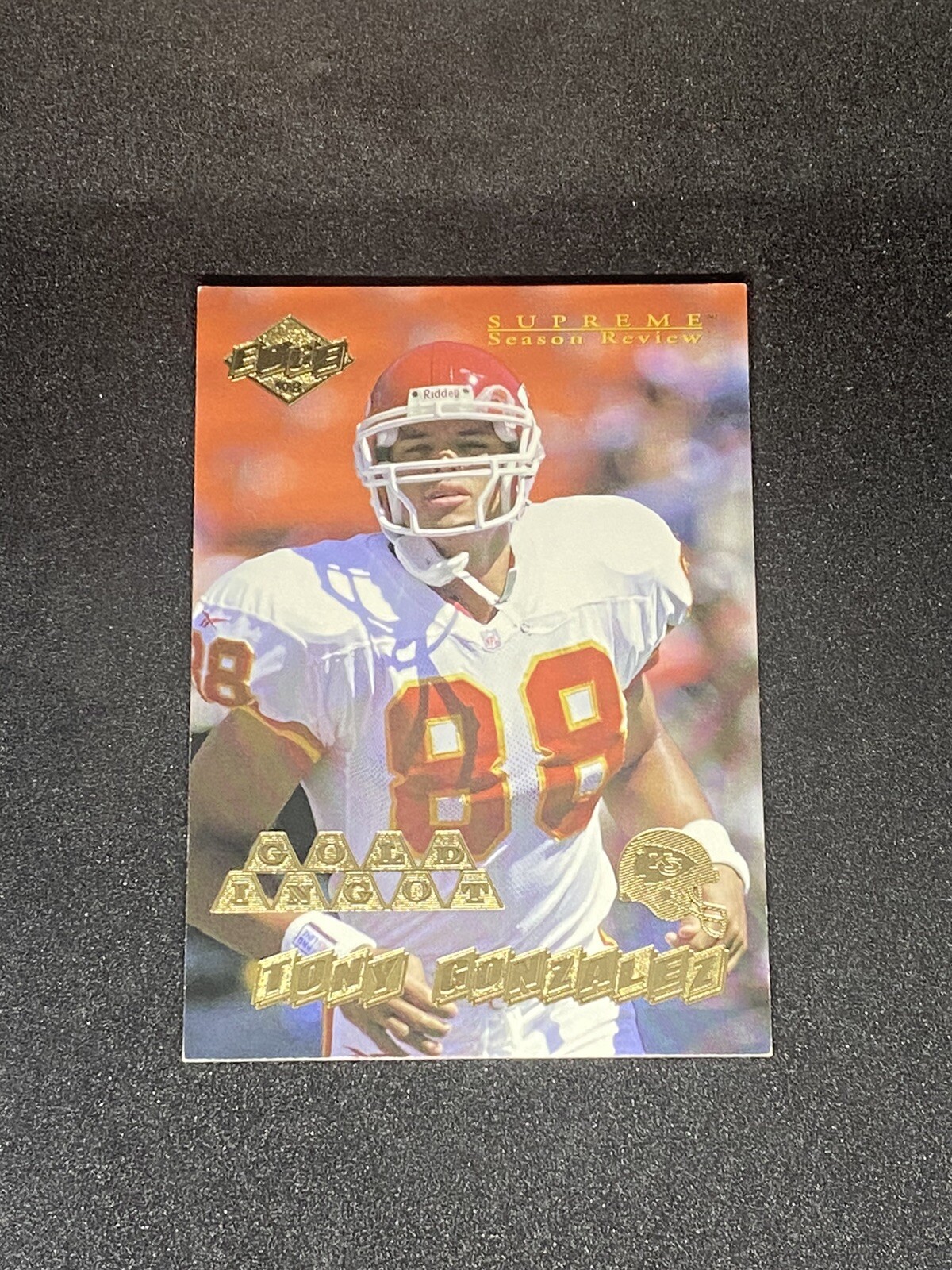 Tony Gonzalez 1998 Collector’s Edge Supreme Season Review #83 Chiefs ...