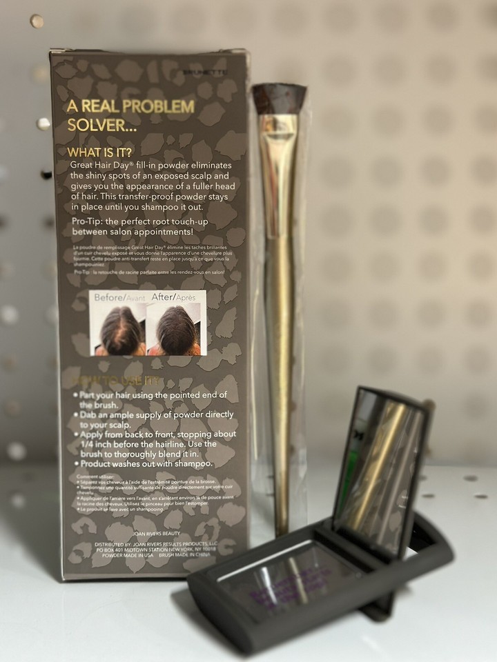Joan Rivers Beauty Great Hair Day Fill-In Powder With Brush Root Cover ...