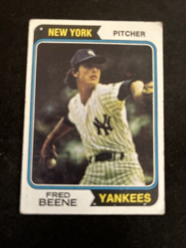 1974 Topps Baseball Card #274 Fred Beene New York Yankees Vg Free ...