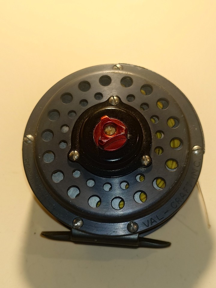 Valentine No. 89 Fly Fishing Reel Val-Craft Inc USA with loaded spool ...