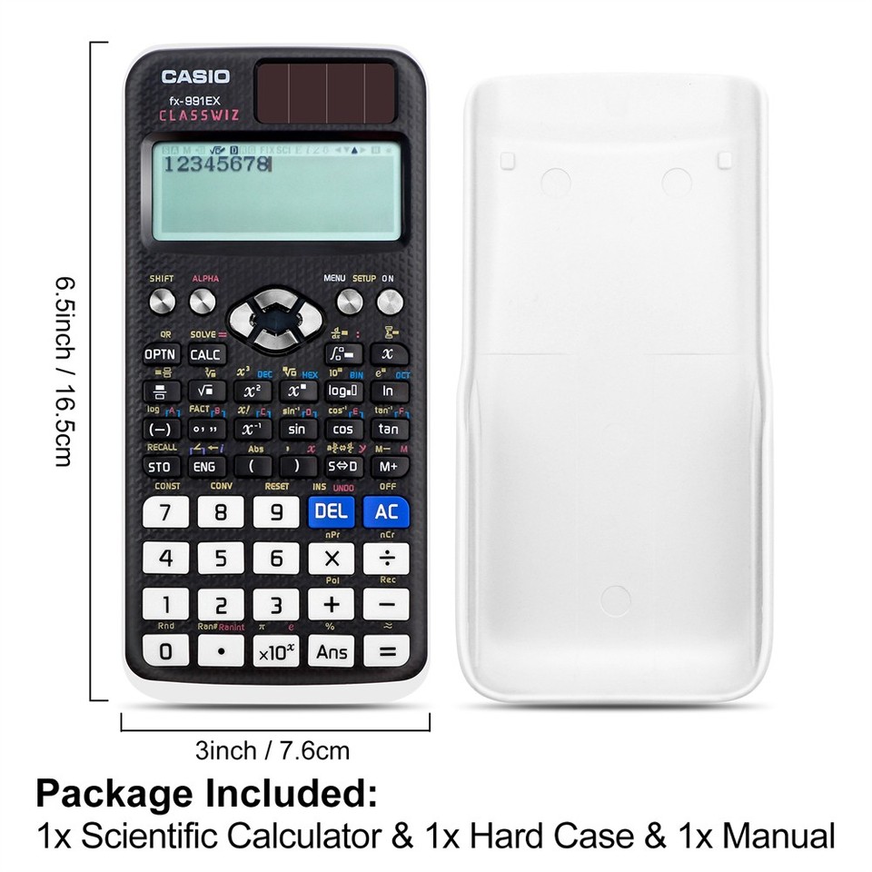 FX991EX Advanced Multi-function Scientific Calculator for School Work ...