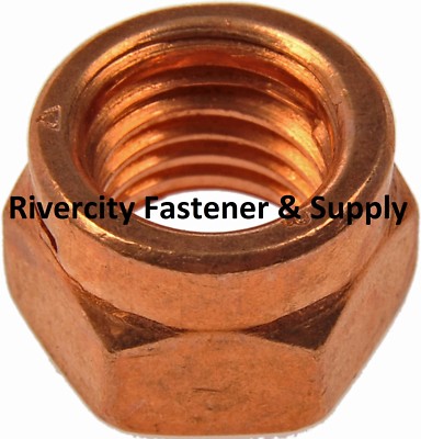 (16) M8-1.25 Copper Plated Exhaust / Turbo Nuts with a 13mm hex DIN ...