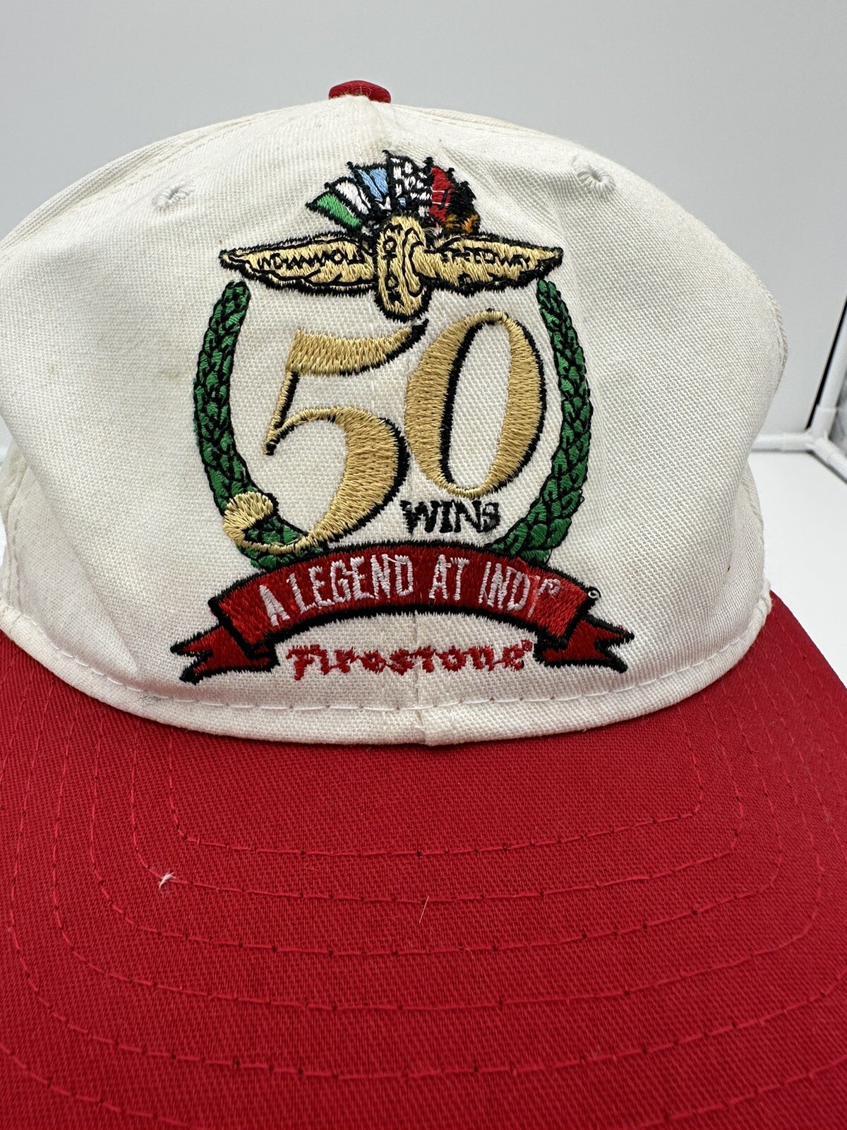 Vintage Indianapolis Motor Speedway 50th Win Hat - Gem