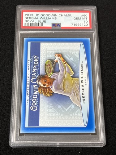 2019 Goodwin Champions Horizontal Royal Blue Serena Williams #60 PSA 10 ...