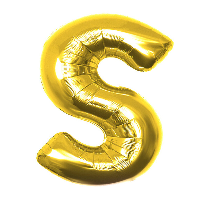 16" 40" Inch Gold Number Alphabet A-Z Letters Balloons Birthday Baby ...