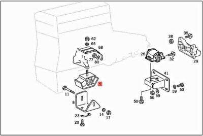 Genuine MERCEDES W461 W463 G-CLASS W461 W463 Rubber mounting 4602406718 ...
