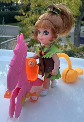 Liddle Kiddles SKEDIDDLE HEATHER HIDDLEHORSE W HORSE WALKER PUSHER ...