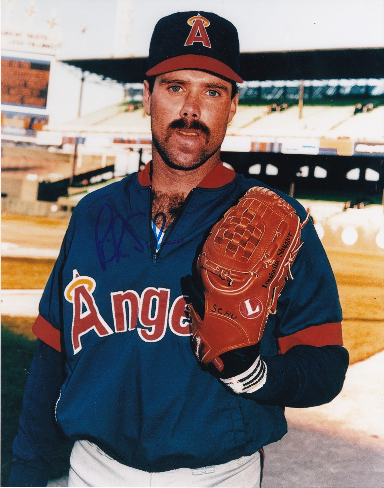 RICK SCHU CALIFORNIA ANGELS ACTION SIGNED 8x10 | eBay