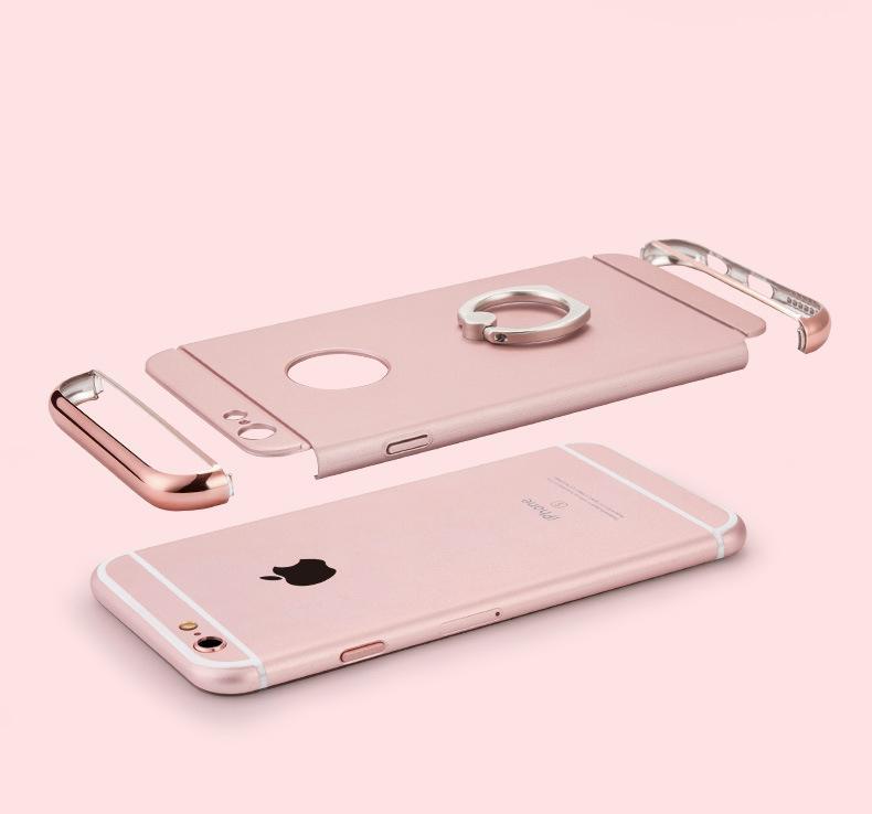 Shockproof Phone Case Hard Cover With Ring Holder For iPhone 5 6 6S 7 7 ...
