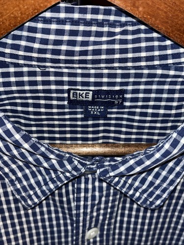 BKE Division 67 Men's Blue Plaid Button-Down Shirt - XXL, Long Sleeve ...