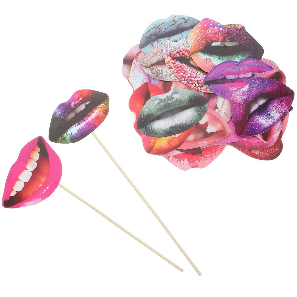 40pcs Mouth Lips Selfie Props Funny Party Selfie Props Decorative Lips ...