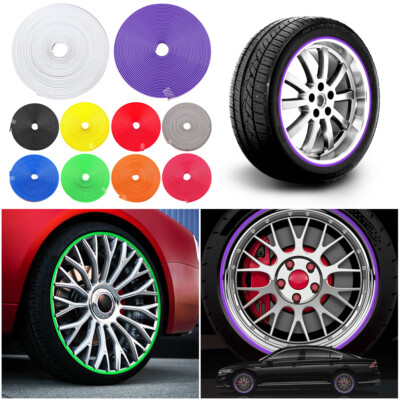 8M Car Rim Protection Strips Anti-Collision Wheel Rim Protectors for ...