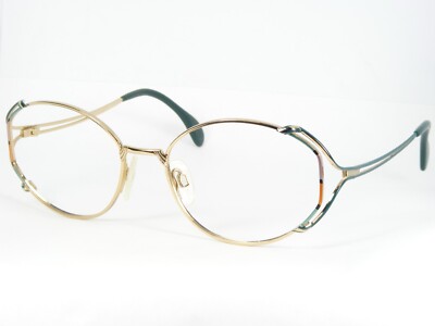 Vintage OWP design 1450 359 GOLD MULTICOLOR UNIQUE EYEGLASSES FRAME 53 ...
