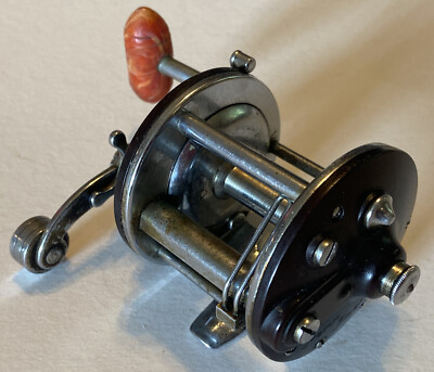 VINTAGE PENN PEERLESS No. 9 Level Wind Fishing Reel working condition ...