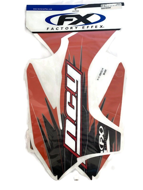 NCY Factory Effex Radiator Shroud Graphics Stickers Orange KTM SX 125 ...