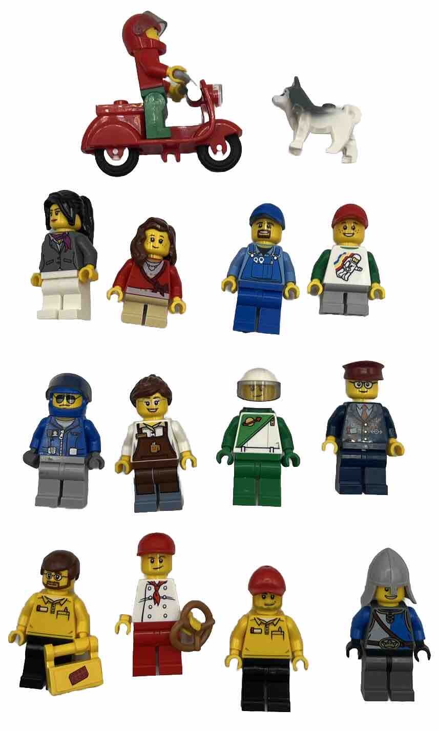 LEGO City Square 60097 MINIFIGURE 14 LOT Green Futuron Astronaut ...