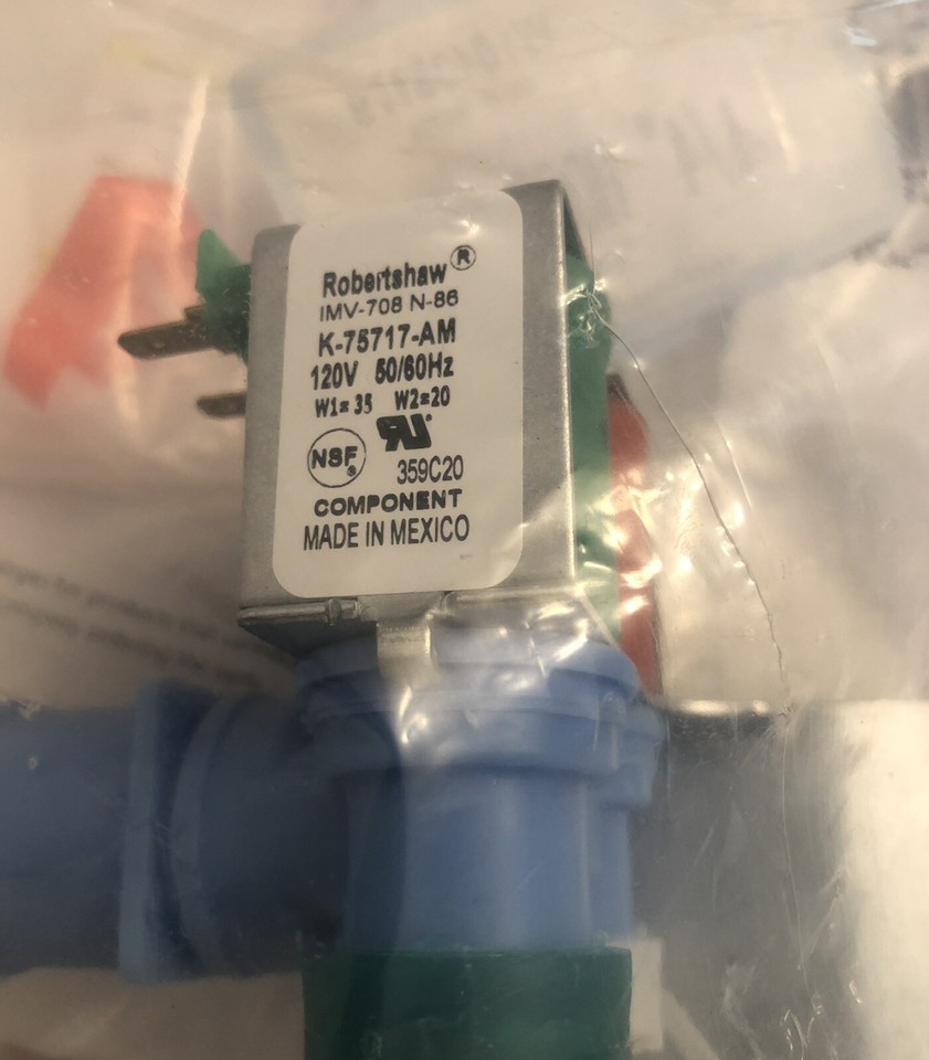W10408179 Robert Shaw Water Valve For Whirlpool KitchenAid Refrigerator ...