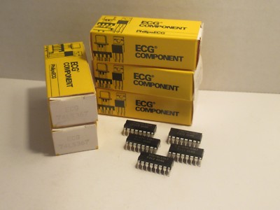 (LOT OF 5) PHILIPS ECG COMPONENT ECG74LS367 ECG 74LS367 INTEGRATED ...