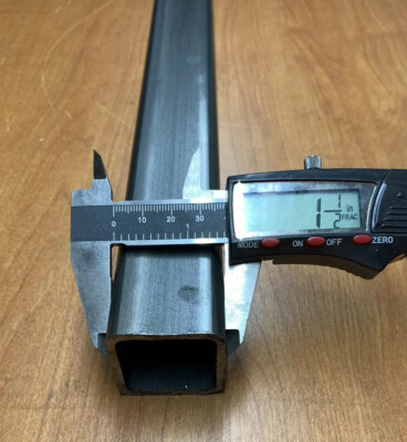 1.5”x1.5" STEEL SQUARE TUBING -3ft (36 Inch)Length -3/16" THICK -FAST ...