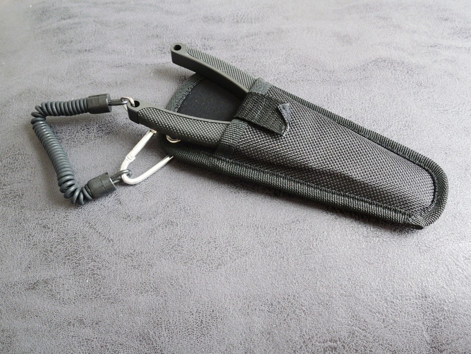 8” Pliers Titanium Coated Rubber Handle Sheath Coil Lanyard Line ...