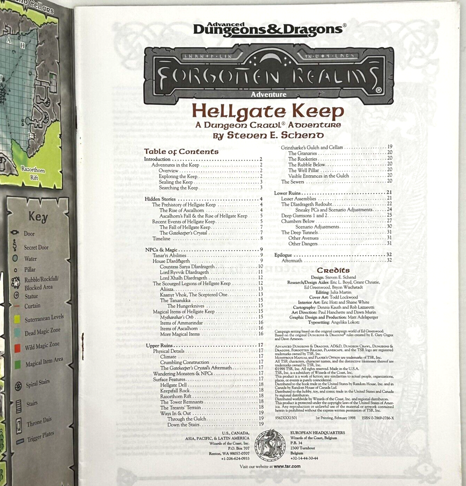 Advanced Dungeons & Dragons -Forgotten Realms -Dungeon Crawl: Hellgate ...